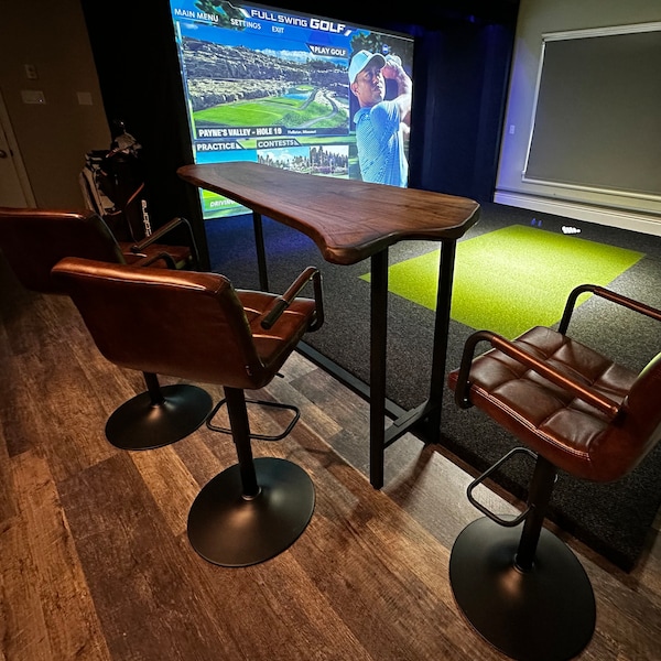 Custom Walnut Bar Table: Unique Design Pub Table - Etsy