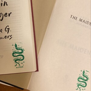 Snake Library Stamp Custom Self Inking Ex Libris Stamp Book | Etsy