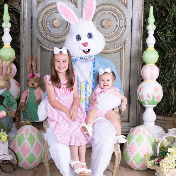 Monogram Seersucker Dress, Seersucker Dress, Monogrammed Seersucker ...