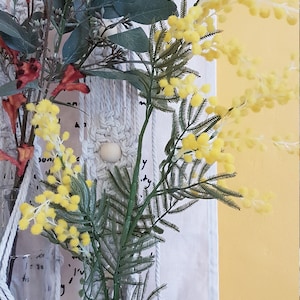 Wattle Spray, Mimosa Spray 85cmh Australian Native Artificial Flowers ...