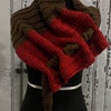 Keyhole Scarf KNIT PATTERN Beautiful Scarf Gift for Her Crochet Scarf ...
