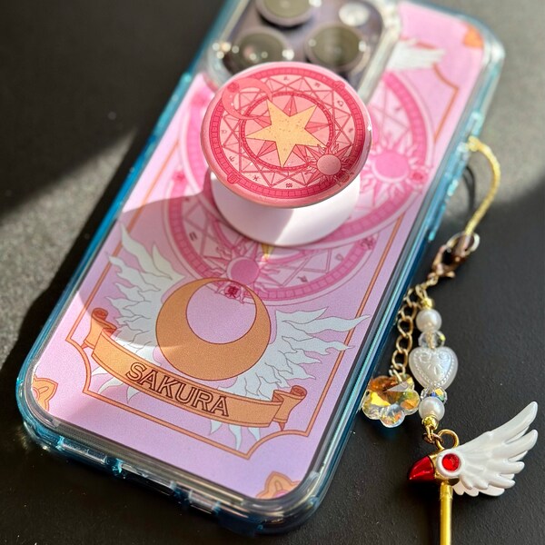 Kerberos & Yue GLITTERY Phone Holder - Anime Phone Stand - Magical ...