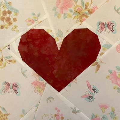 Heart Paper Piecing Pattern, PDF - Etsy
