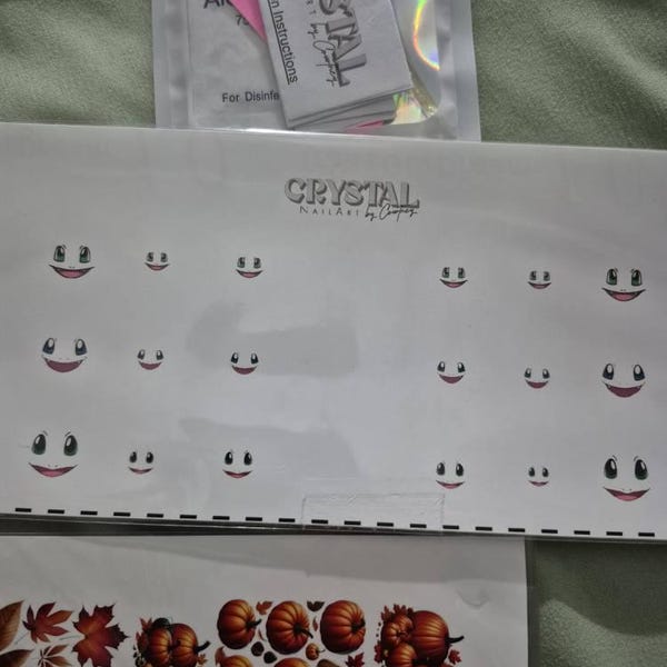 Blingy Crystal Design Unique Crystal Placement Press on Nails | Ready ...