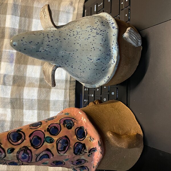 Handmade Pottery Dog Gnome – Unique Handmade Ceramic Dog Gnome for Your ...