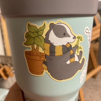 Badger Mascot Sticker Decal - Etsy