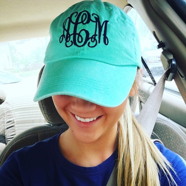 Ladies' Infinity Monogram Baseball Cap - Custom Color Hat and ...