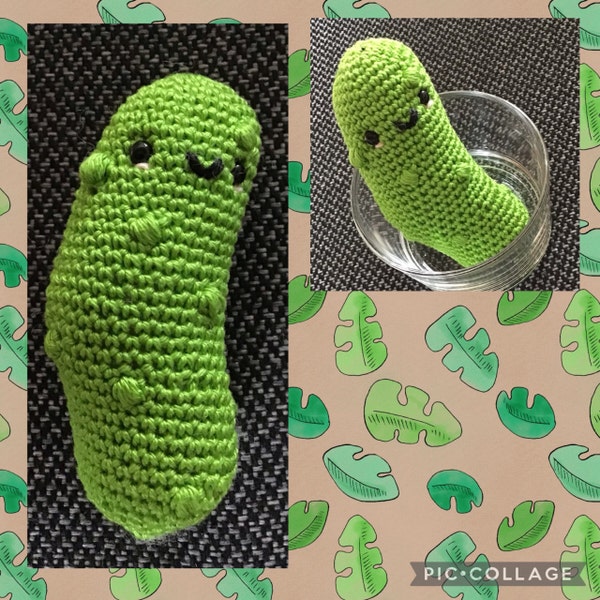 Pickle Cucumber Crochet Pattern PATTERN ONLY PDF Download Amigurumi ...