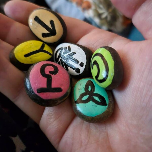 Rainbow Monster Painted Pebbles, Can Be Personalised - Etsy