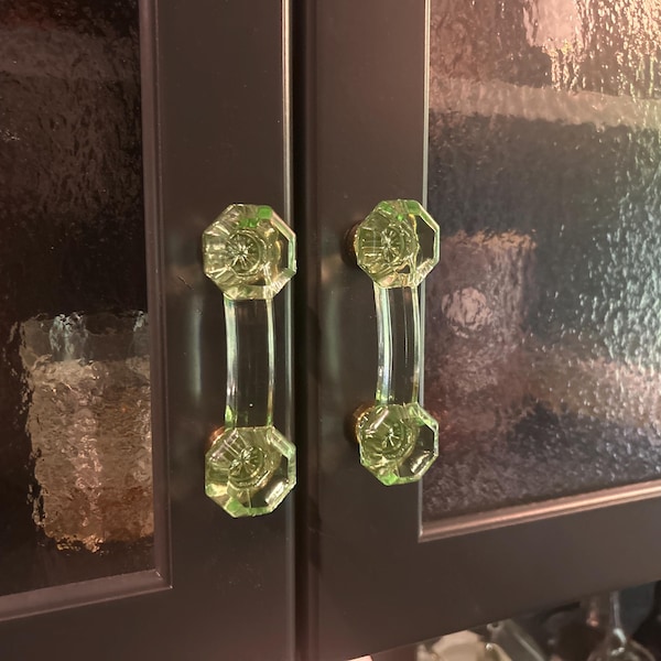 Glass Round Cylinder "narla" Drawer T-knob, Glass Cabinet Hardware ...
