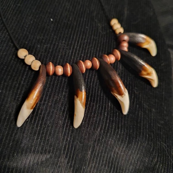 Large Wolf Tooth Necklace Wolf Teeth Necklace Wolf Necklace Wolf Tooth ...