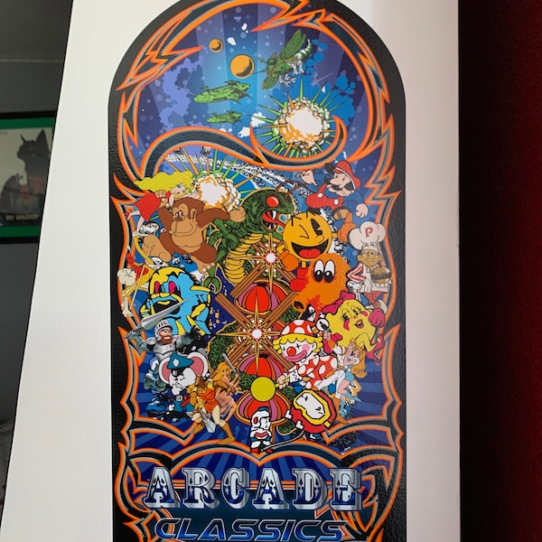 Mame Multicade Classics Side Art Arcade Cabinet Graphics Decals ...