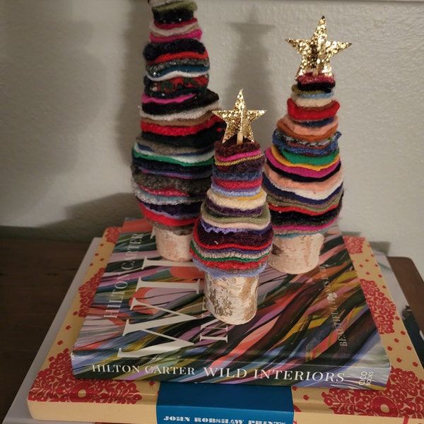 Large Felted Wool Christmas Tree – Handmade Eco-friendly Holiday Décor ...