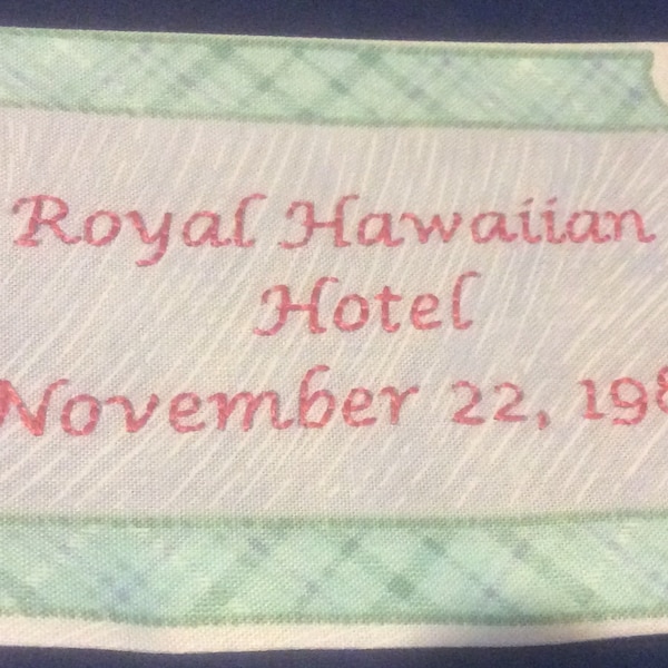 Baby Quilt Label - for Baby Girl, Custom Made and Hand Embroidered 20% ...