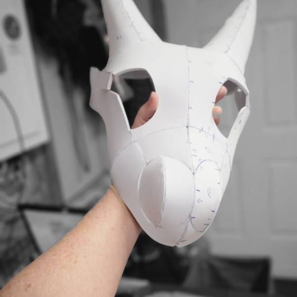 Cat Skull Mask PDF Pattern Template for EVA Foam - Etsy