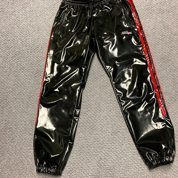 Sporty 4-way Stretch Vinyl Track Pants - Etsy