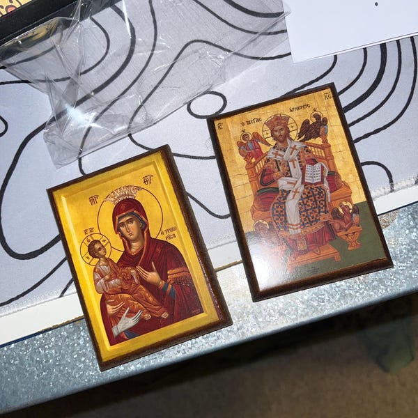 Annunciation, Byzantine Icon, Orthodox Icon, Handmade Icon - Etsy
