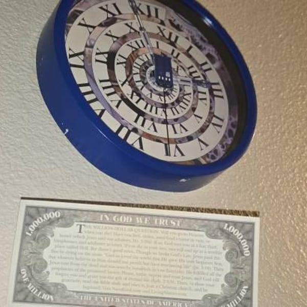 Doctor Who Wall Clock With Time Vortex in TARDIS Blue - Etsy