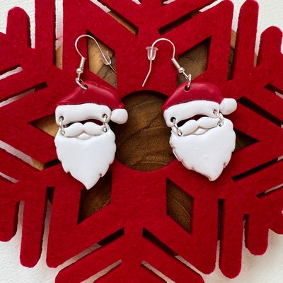 Clay Cutter Set, Santa Hat, Santa Beard, Holiday, Clay Mold Set ...