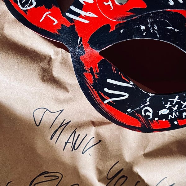 Custom Painted Ski Mask Balaclava With Brown Yellow Red - Etsy