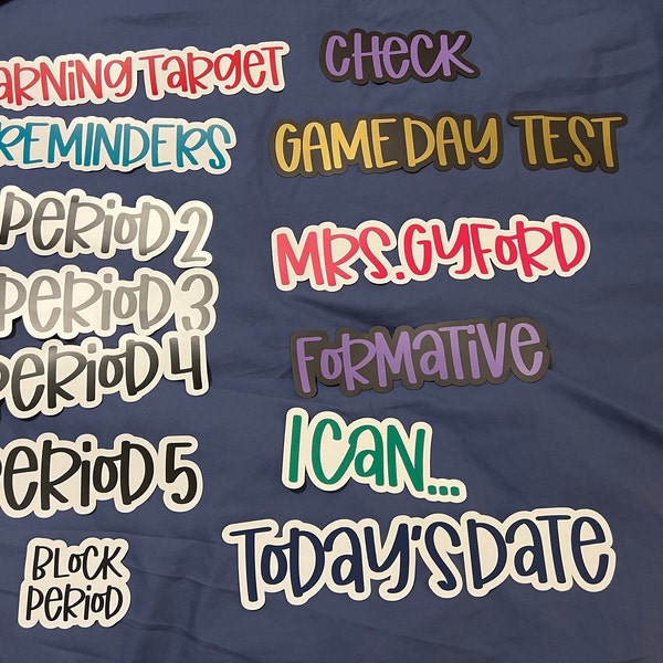 Customizable Classroom Whiteboard Magnets, Teacher Decor, Whiteboard ...