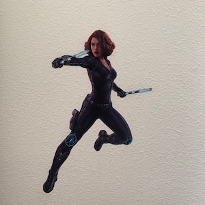 Black Widow Decal, Avengers Decor, Avengers Decal, Marvel Decal ...