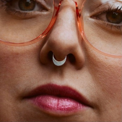 Moon Septum Ring Silver Septum Ring Crescent Moon Nose - Etsy