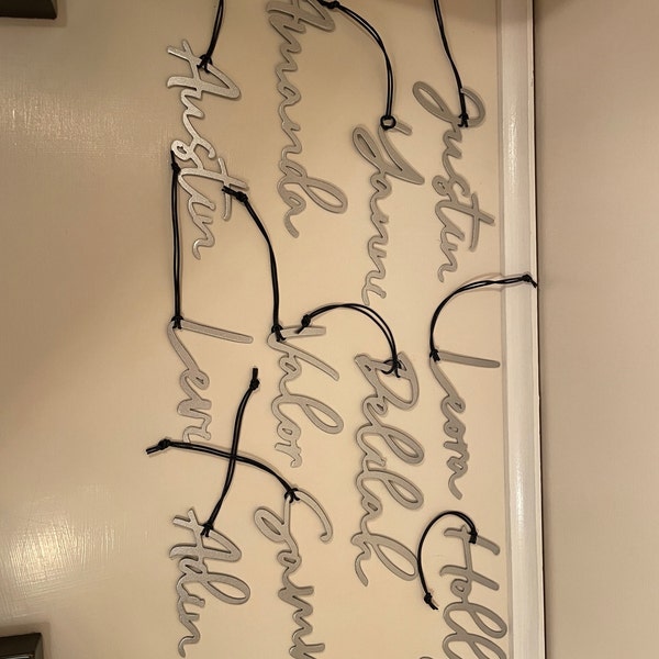 Stocking Name Stocking Names Metal Stocking Name Tag Christmas Decor ...