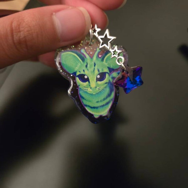 Boy Why You so Gnarp Gnap Alien Seal Alienposting Meme Glitter Acrylic Phone Charm - Etsy