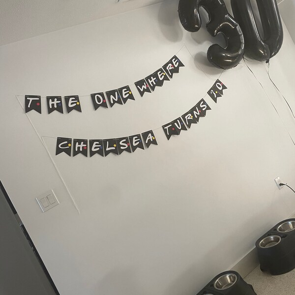 Friends Theme Banner ,friends Theme Birthday Banner Decor, Photo Prop ...