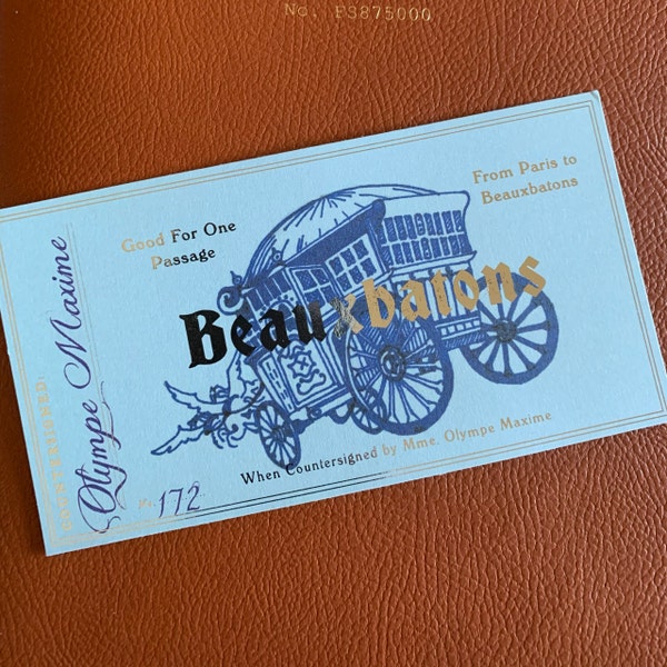 French School Stagecoach Ticket - Etsy