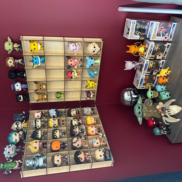 Black Vinyl POP Figure Display Case .display Shelves for 20 Pop Figure ...