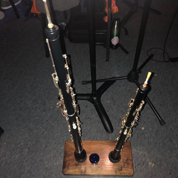 Live Edge Oboe Stand With Reed Cup - Etsy