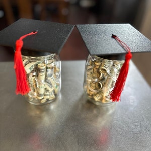 Graduation Cap Mason Jar Lid Graduation Cap Box Money Holder Party ...