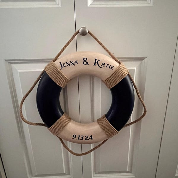 Custom Life Ring - USCG Life Ring | Custom Pool Decor | Custom Boat ...