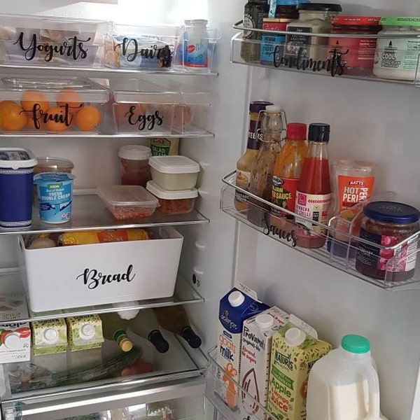 Fridge Labels | Organised Kitchen | Kitchen Labels | Baking | Home ...