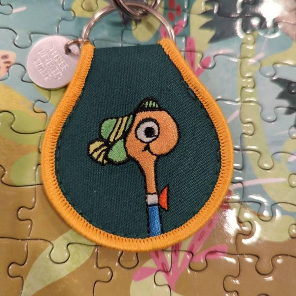 3P4 X Richard Scarry® - Lowly Worm Patch Keychain - Etsy