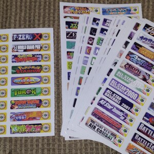 Atari 5200 Sticker End Labels for All 154 Custom Game | Etsy