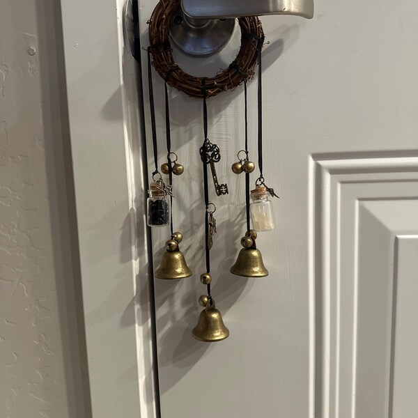 Hanging Door Knob Protection Bells, Hanging Bells for Door, Witchy ...