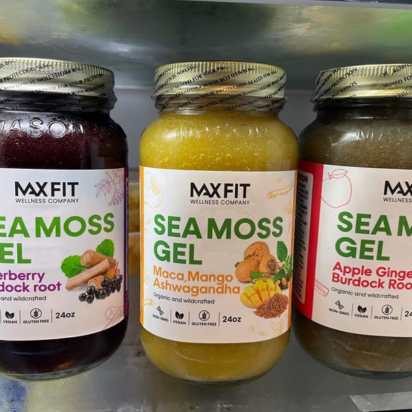 Organic Pure Sea Moss Gel - Wildcrafted Gold Sea Moss From Saint Lucia ...