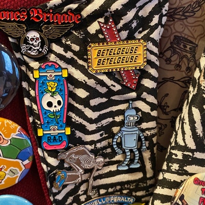 Science Fiction Double Feature Ticket Soft Enamel Pin Red Lapel Brooch ...