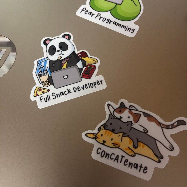 Pear Programming | Waterproof Glossy Tech Pun Stickers | Hydroflask ...