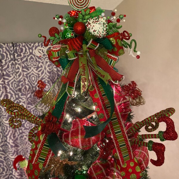 Whimsical Christmas Tree Topper, Christmas Tree Topper - Etsy