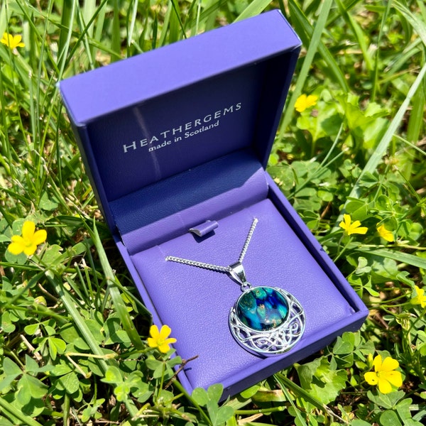 Heathergems Cormag Celtic Silver Plated Pendant | Handcrafted Jewellery ...