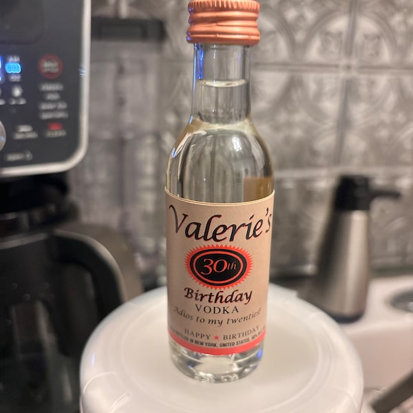 Custom Tito's Vodka Mini Label: Personalized 50ml Bottle - Etsy