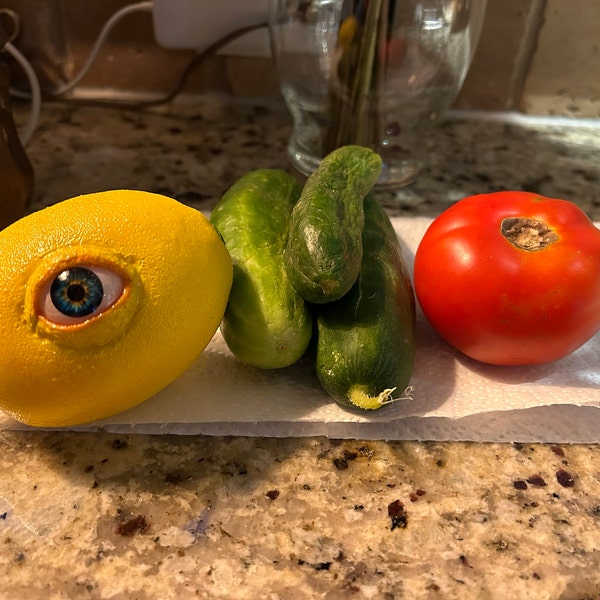 Realistic Life Sized Freaky Fruit All Seeing Lemon by Dead Head Props ...