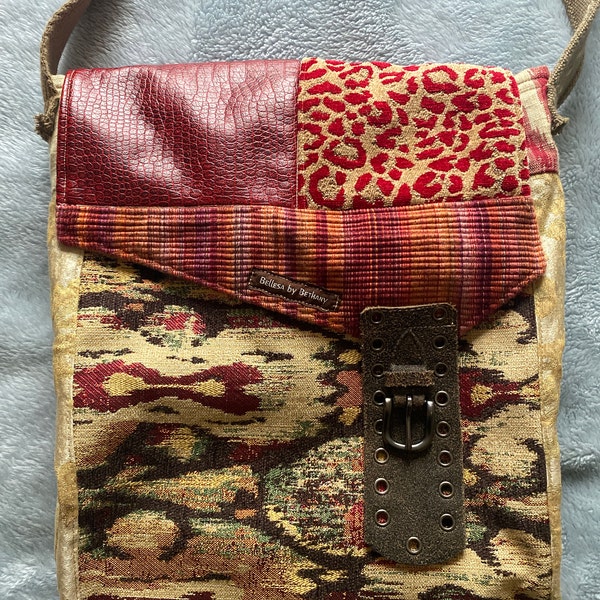 Upcycled Tote, Upcycled Purse, Upcycled Bag, Bohemian Purse, Crossbody ...