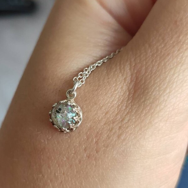 Genuine Real Moon Dust Necklace - Hypoallergenic Rose Gold Stainless ...