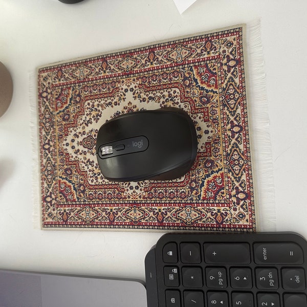 Beautiful Red Turkish Carpet Mouse Pad Persian Rug Office Decor ...