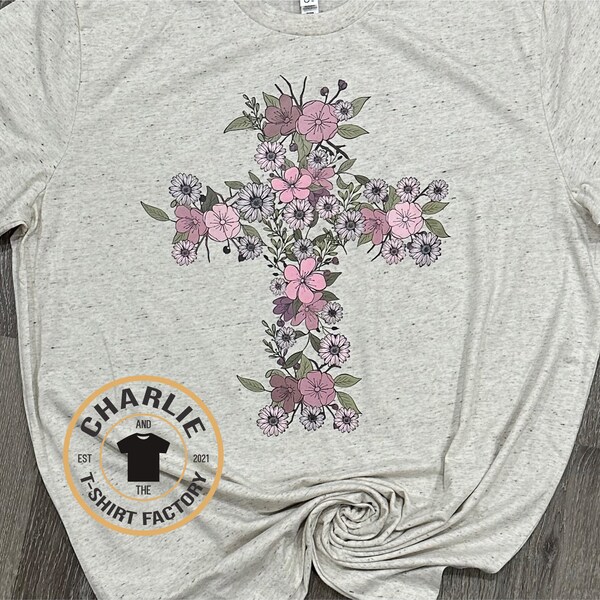 Boho Floral Cross Png, Cross Png, Boho Shirt Designs, Wild Flowers ...
